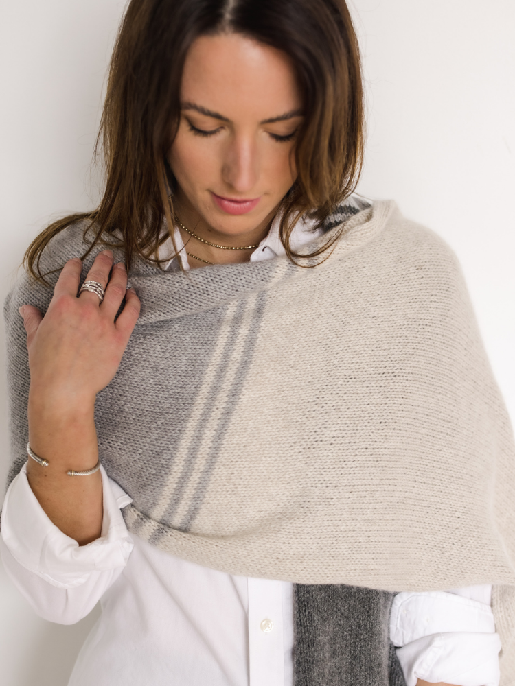 Tritone Shawl – Clinton Hill Cashmere Company